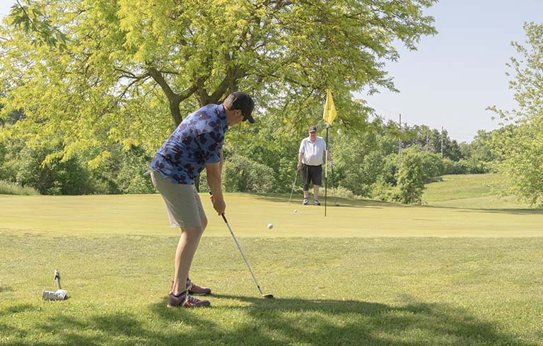 Trine students present trail crossing report to government officials